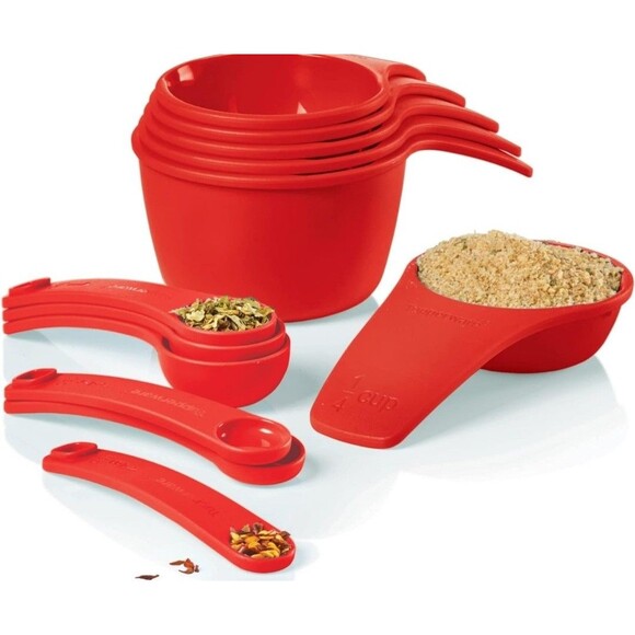 Tupperware | Kitchen | New Tupperware Red Chili Color Curved 2 Pc ...